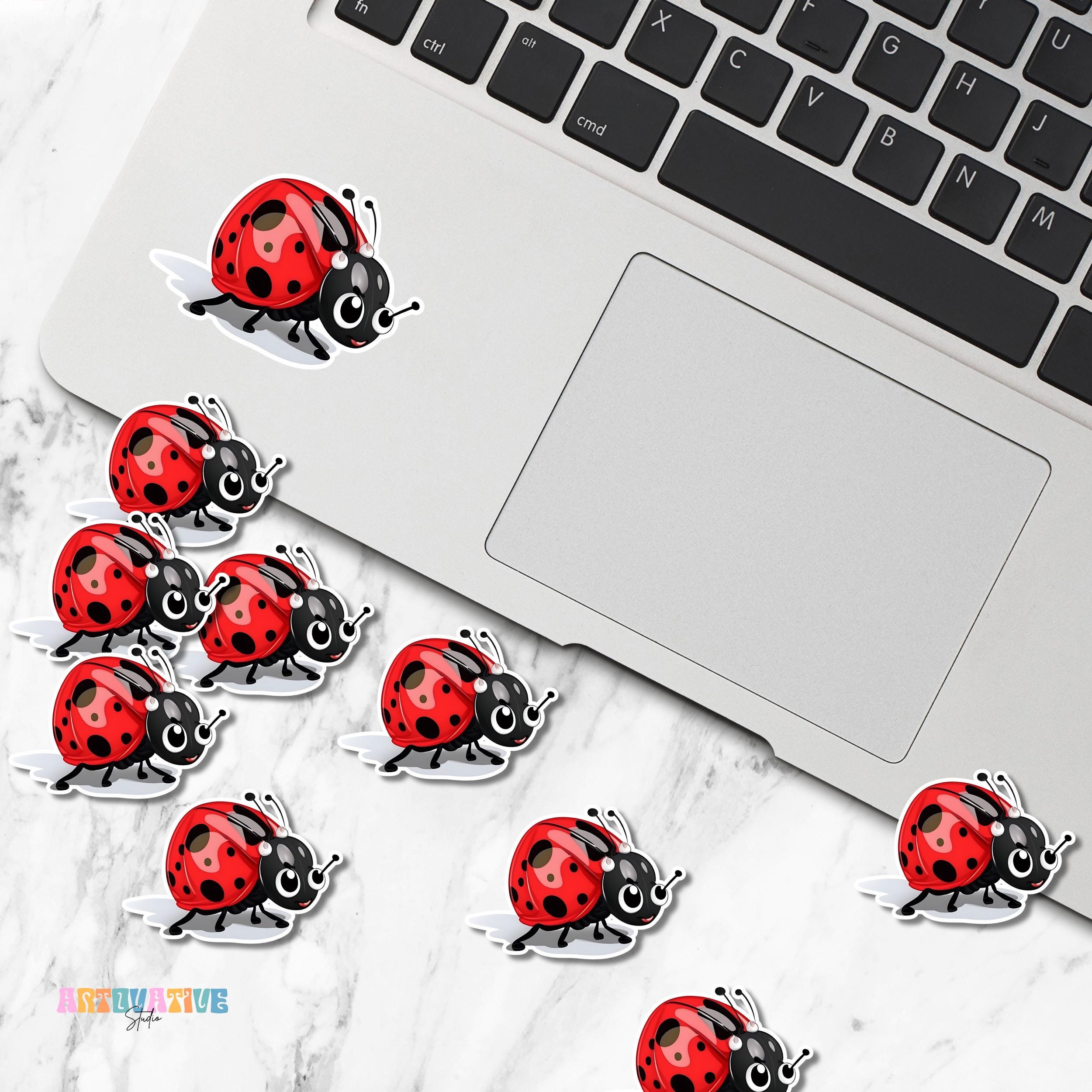 Ladybug Sticker, Nature Sticker, Ladybug Decal, Cute Ladybug Sticker ...