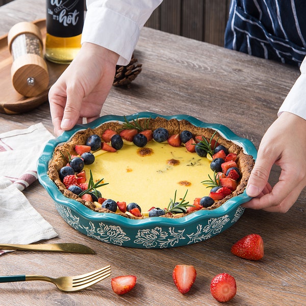 Ceramic Pie Dish - Etsy