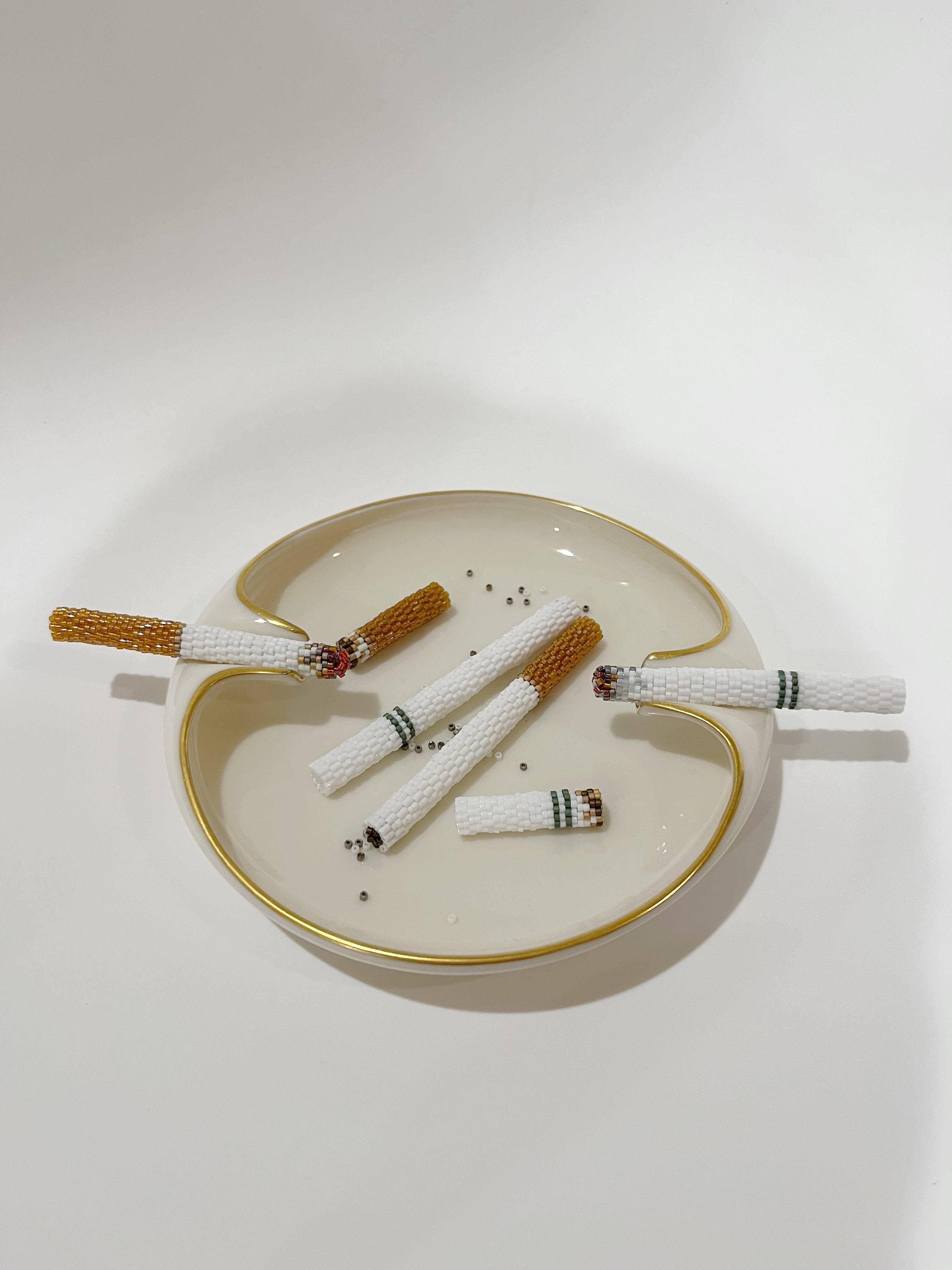 Beaded Cigarettes Butt, Lit, Unlit, Artwork, Charm, Unique, Quirky ...
