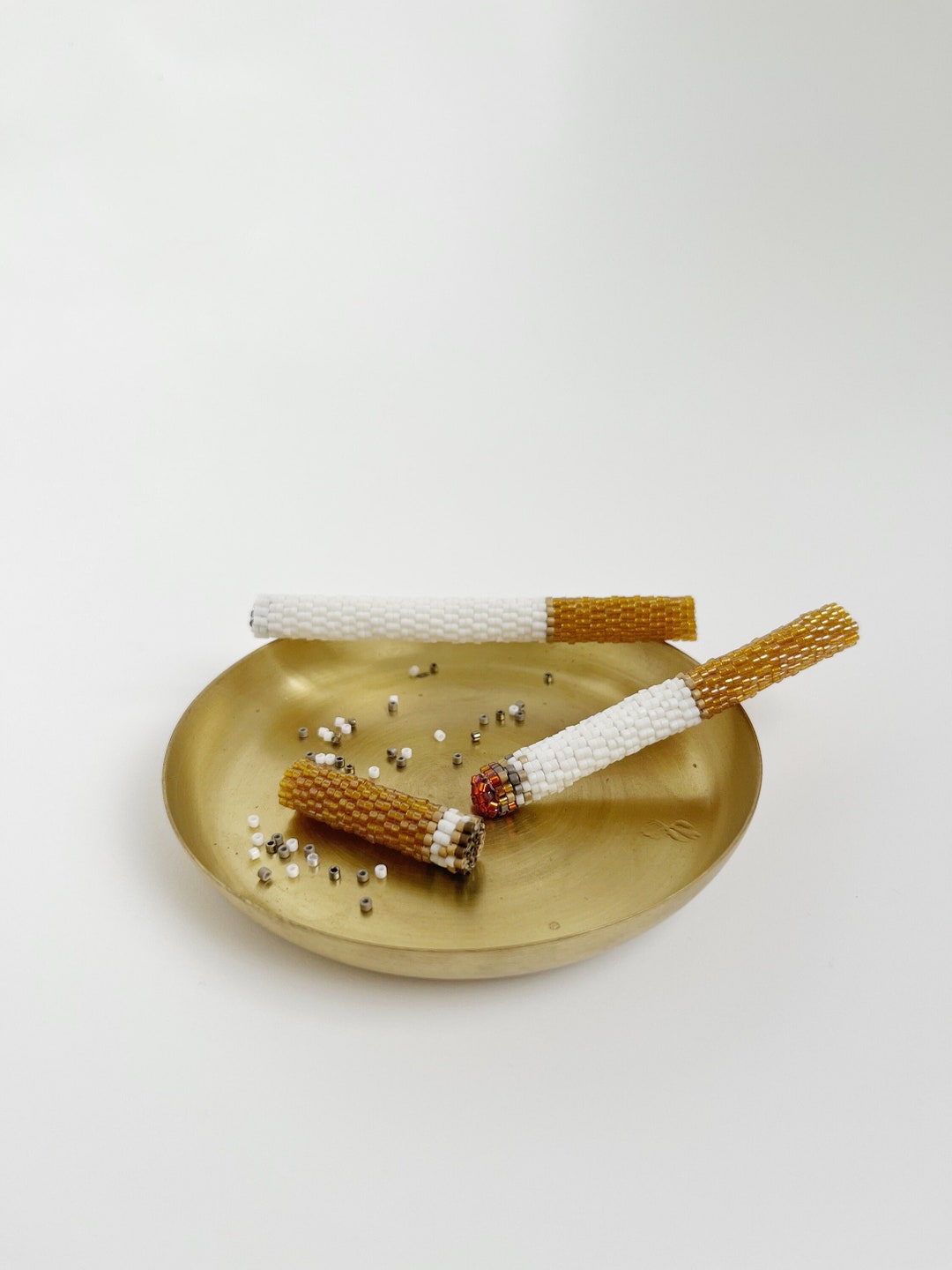 Beaded Cigarette Set "please No Smoking" | Artwork, Charm, Unique ...