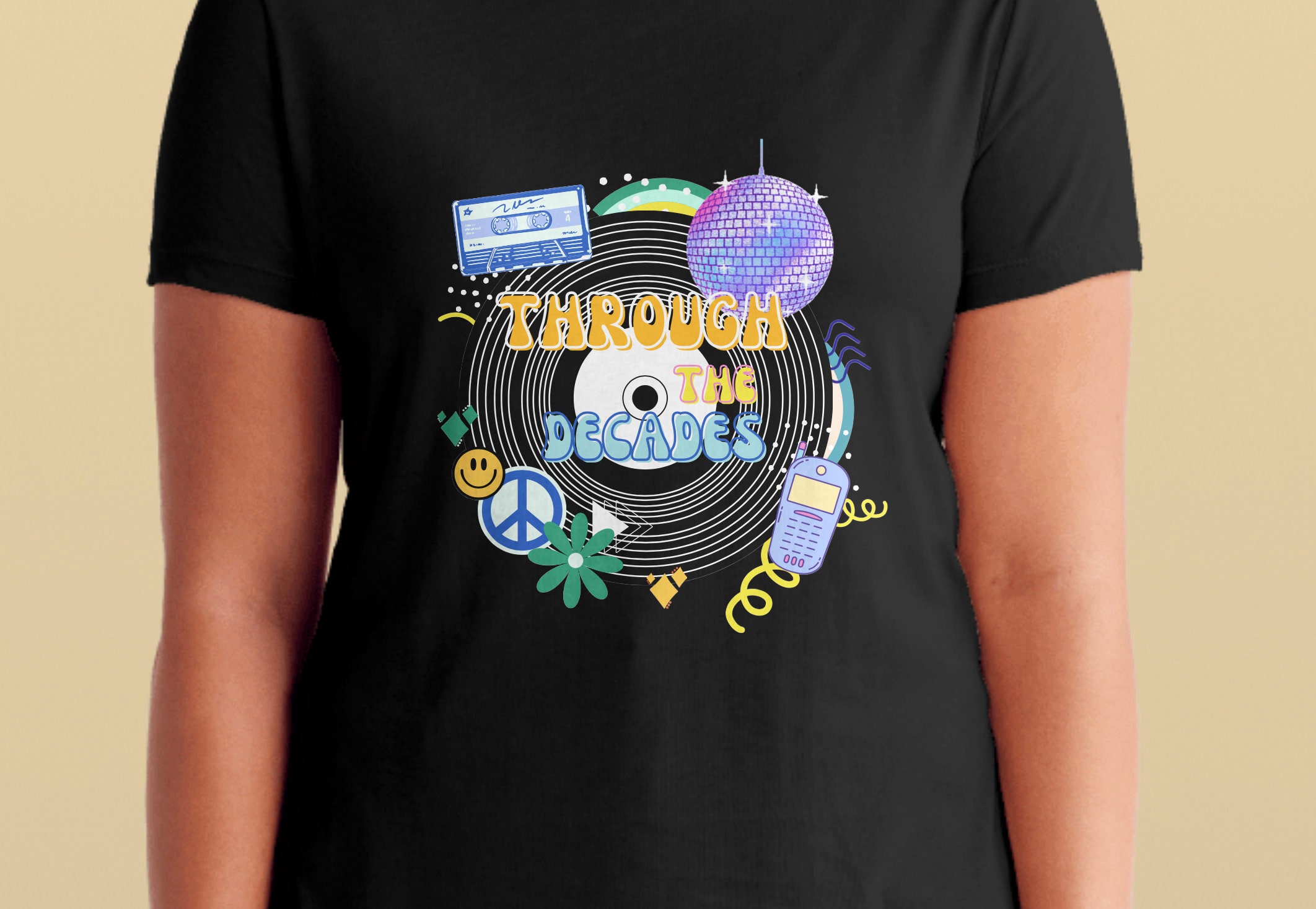 THROUGH THE DECADES Jpg. Shirt Design - Etsy