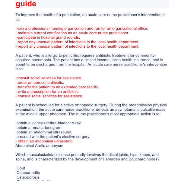 Np Study Guide - Etsy