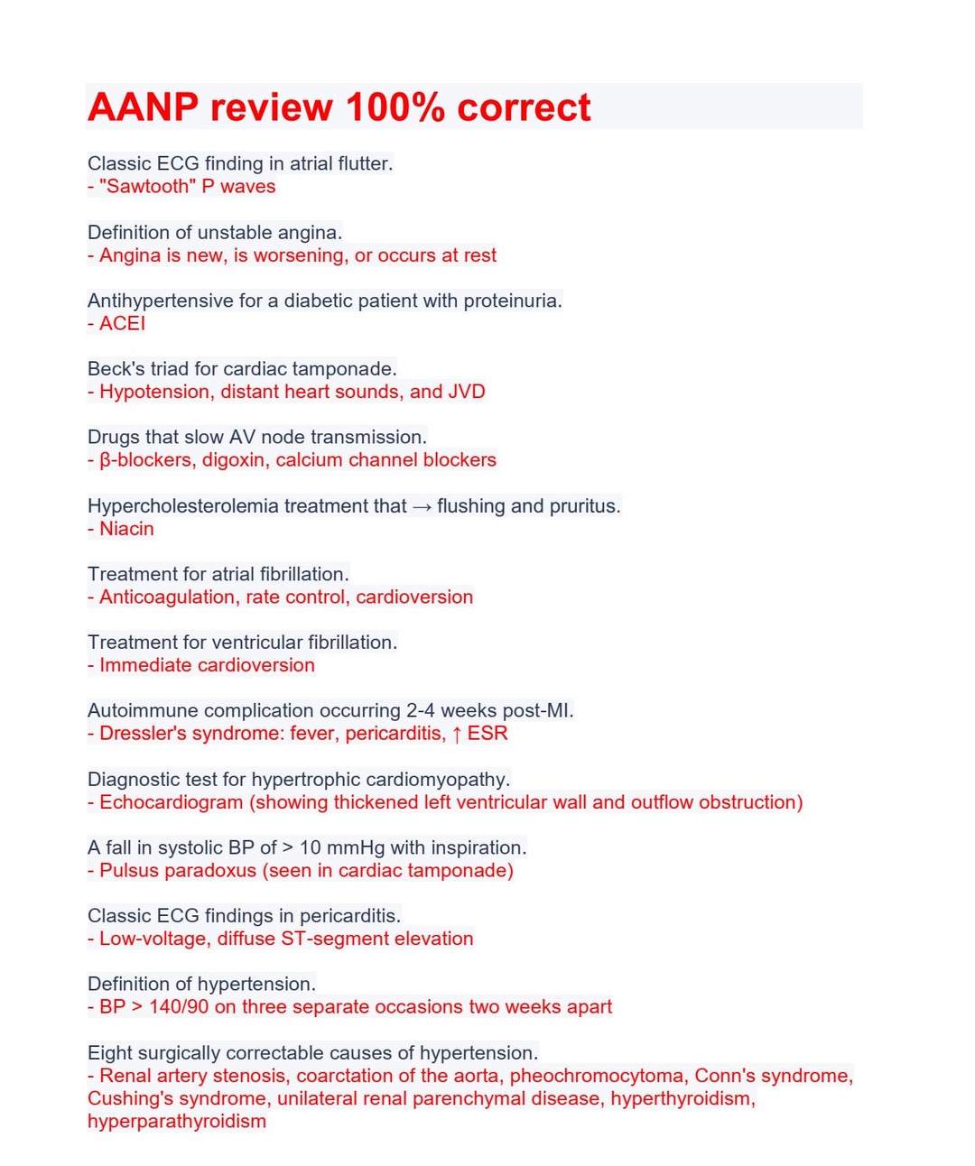 AANP STUDY GUIDE - Etsy