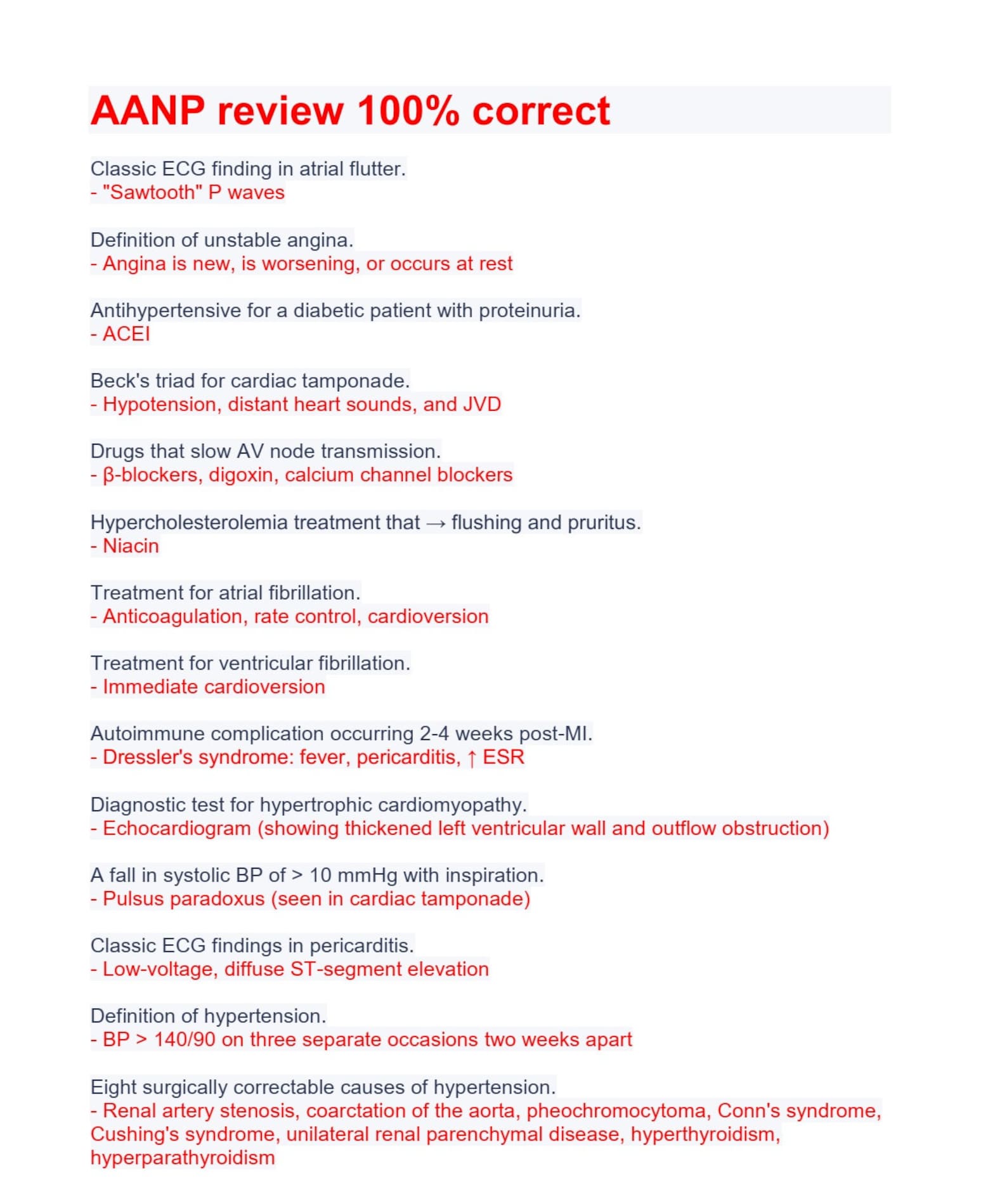 AANP STUDY GUIDE - Etsy