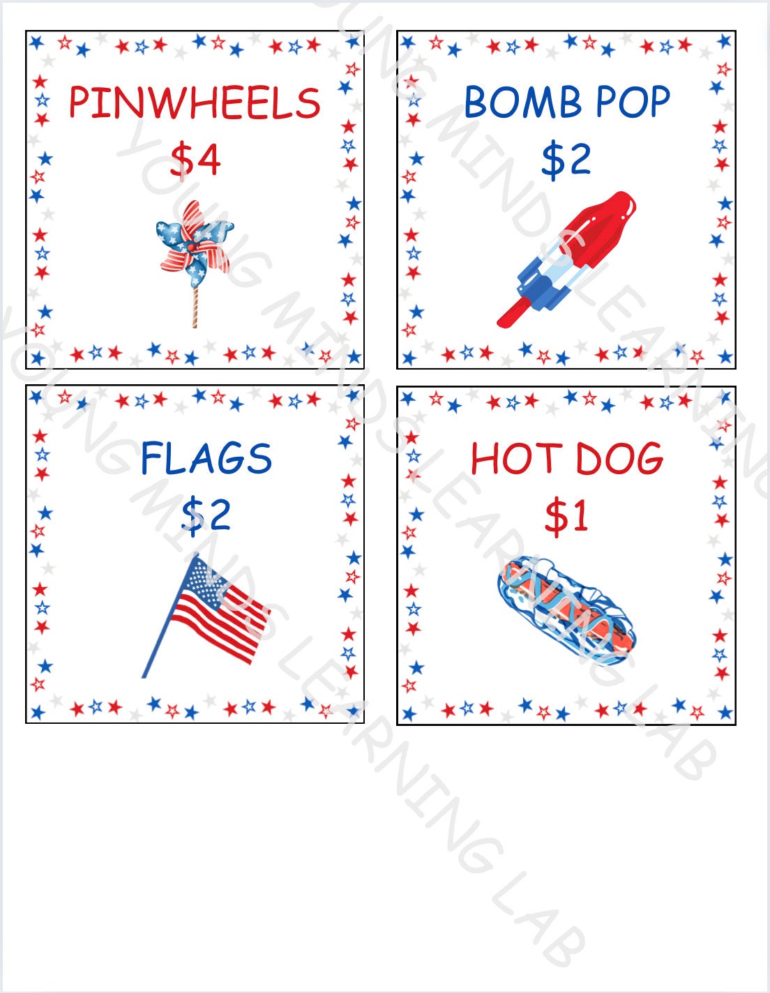 Fireworks Stand Dramatic Play Downloadable Printable PDF - Etsy