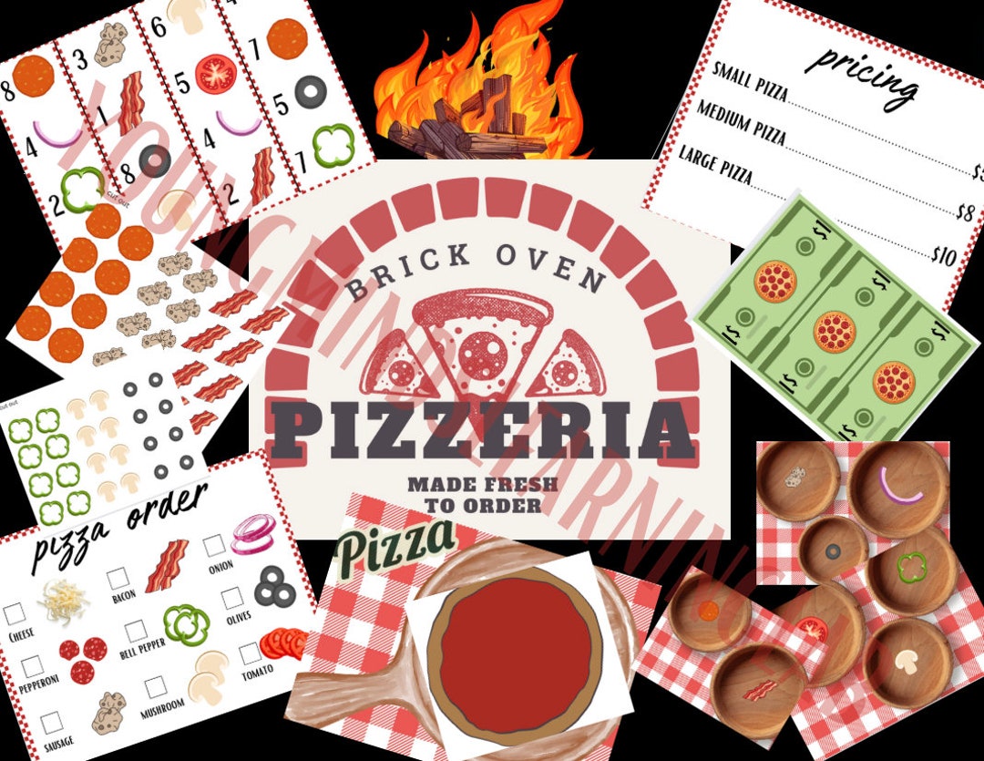 Let's Make A Pizza Dramatic Play Pizza Parlor Printable - Etsy