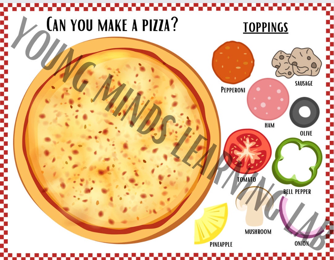 Play Dough Pizza Parlor - Etsy