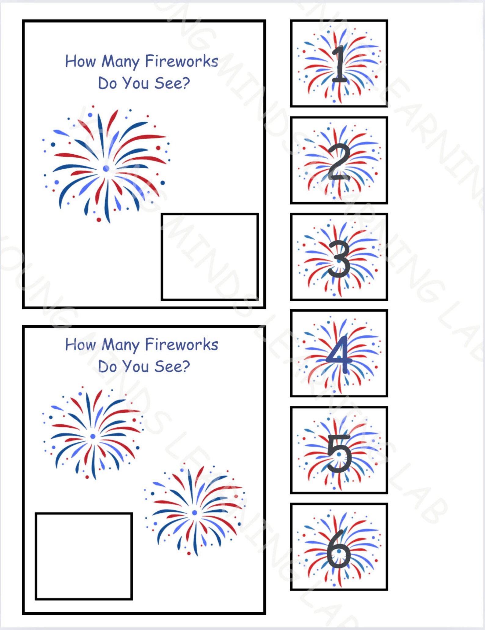 Fireworks Stand Dramatic Play Downloadable Printable PDF - Etsy