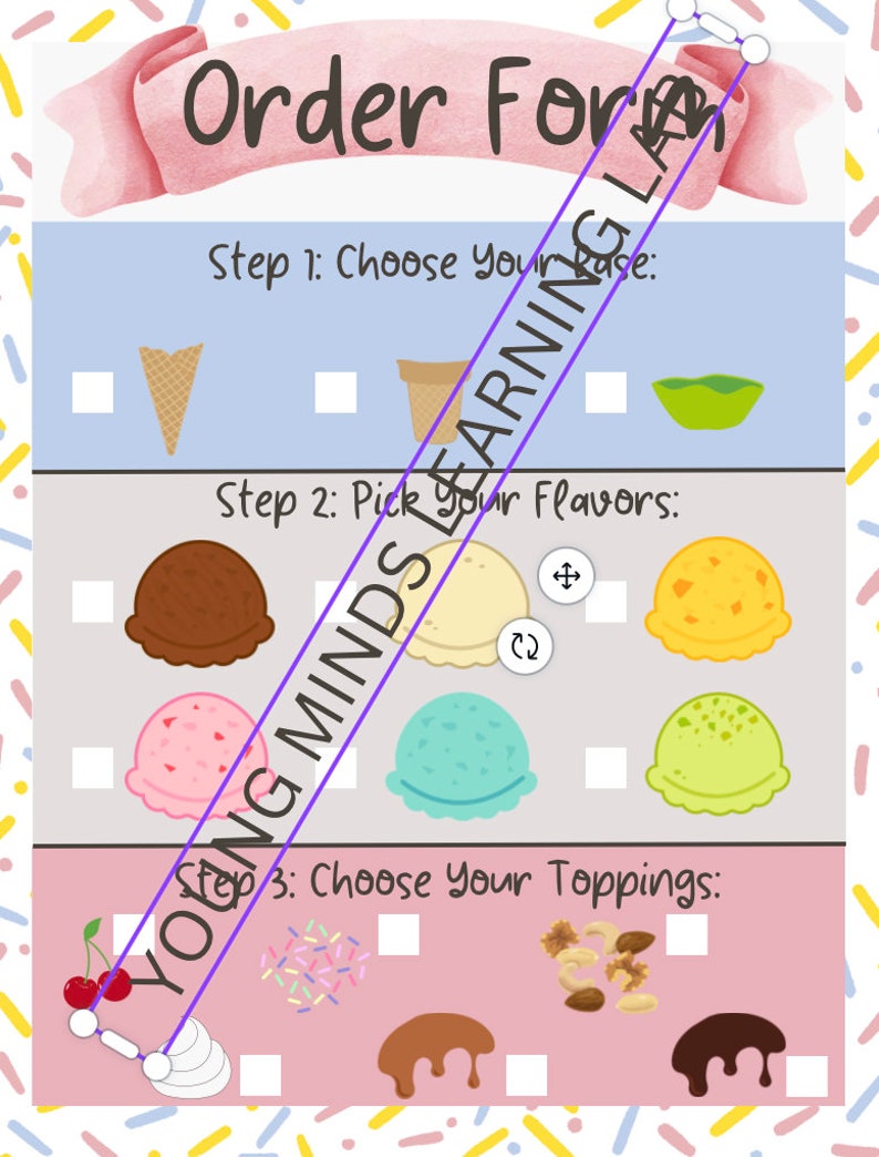 Ice Cream Shop Dramatic Play Printable PDF: Pretend Play Resource - Etsy