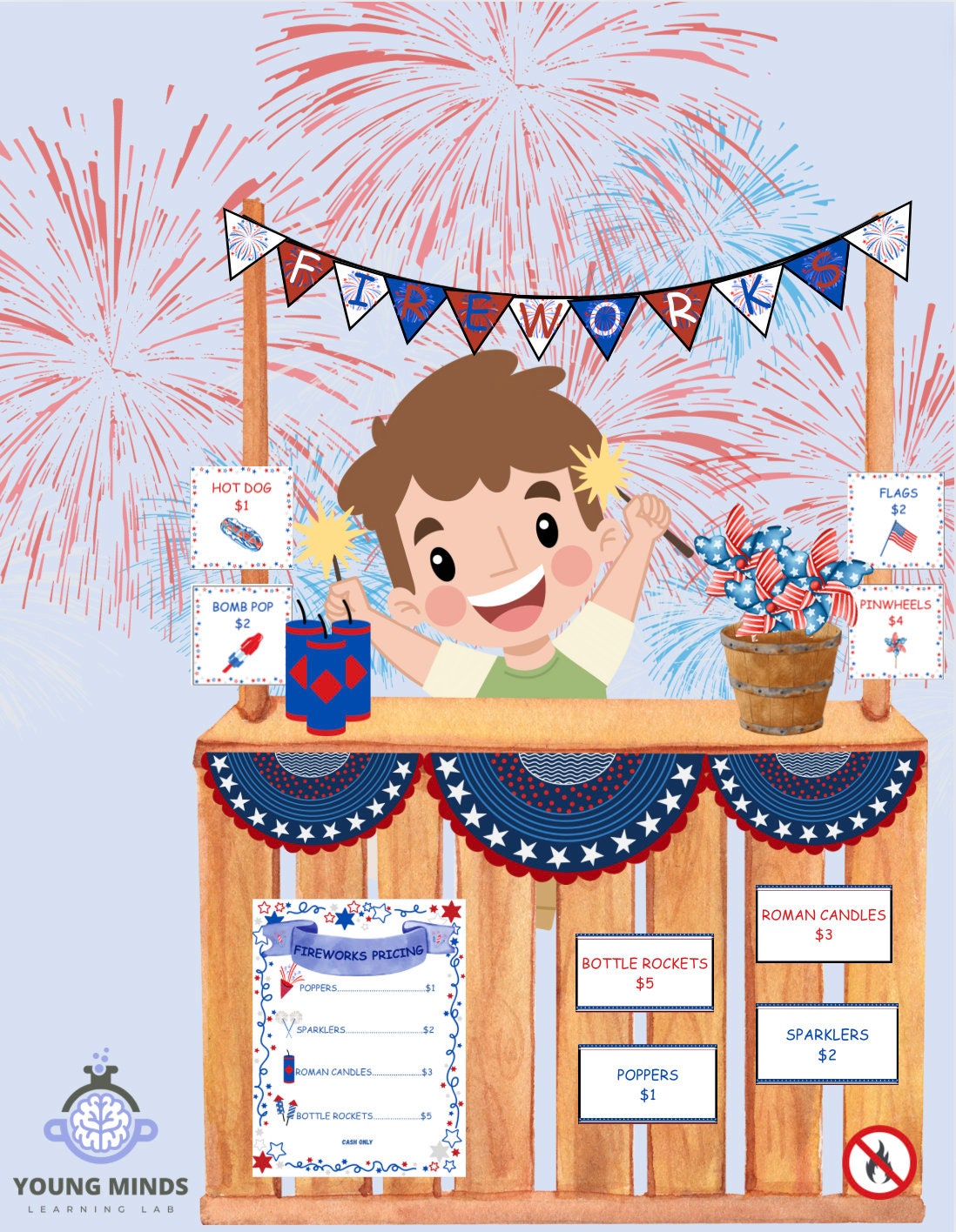 Fireworks Stand Dramatic Play Downloadable Printable PDF - Etsy