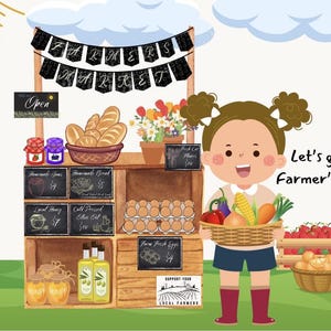 Farmer's Market Pretend Play Printable PDF - Etsy