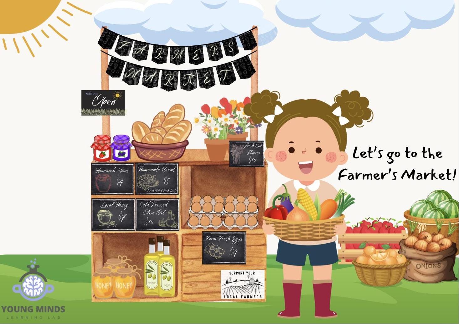 Farmer's Market Pretend Play Printable PDF - Etsy