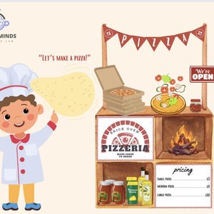 Let's Make A Pizza! Dramatic Play Pizza Parlor Printable - Etsy