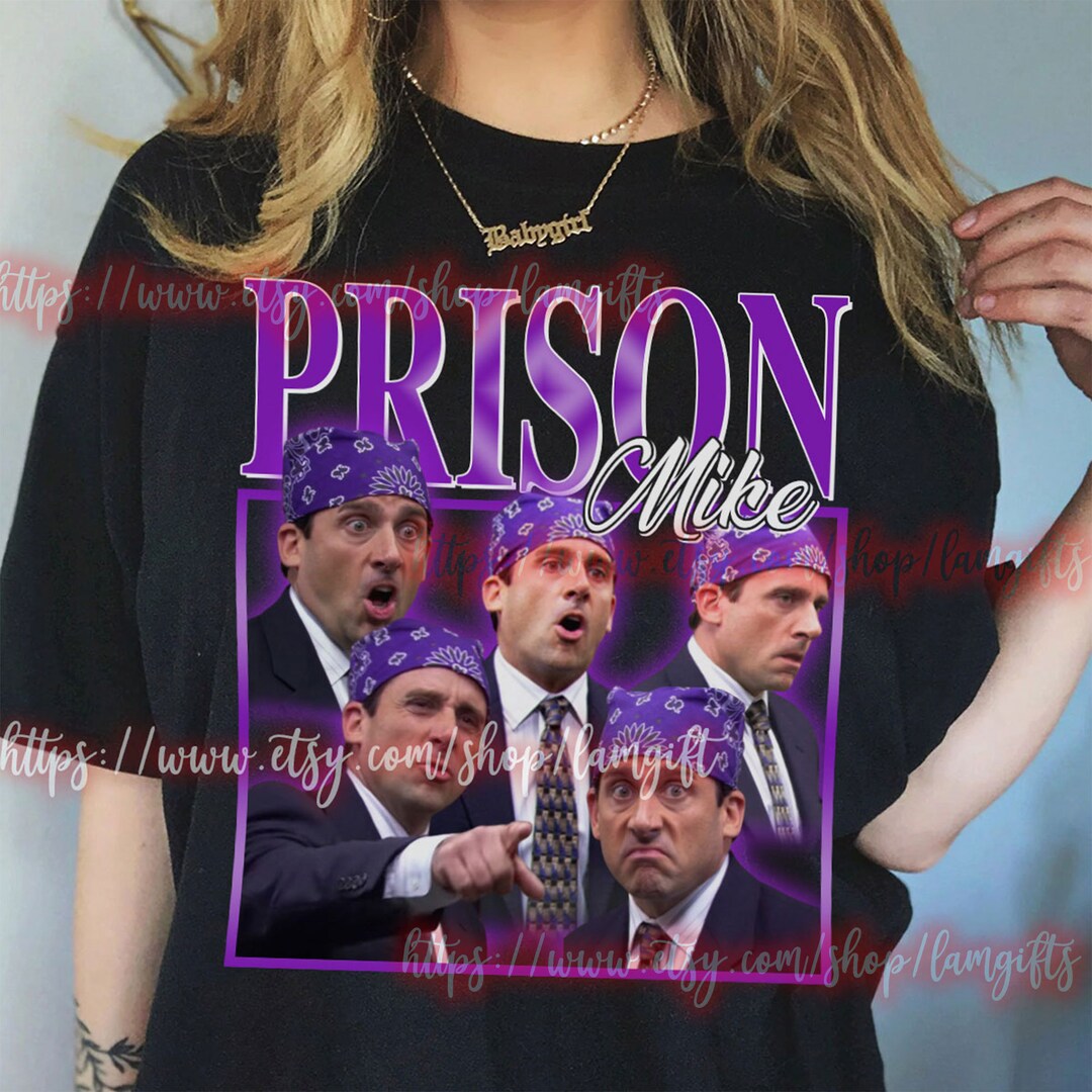 Prison Mike Shirt Michael Scott Sweatshirts 90s Prison Mike - Etsy