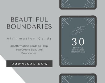 Boundary Affirmation Cards - Etsy