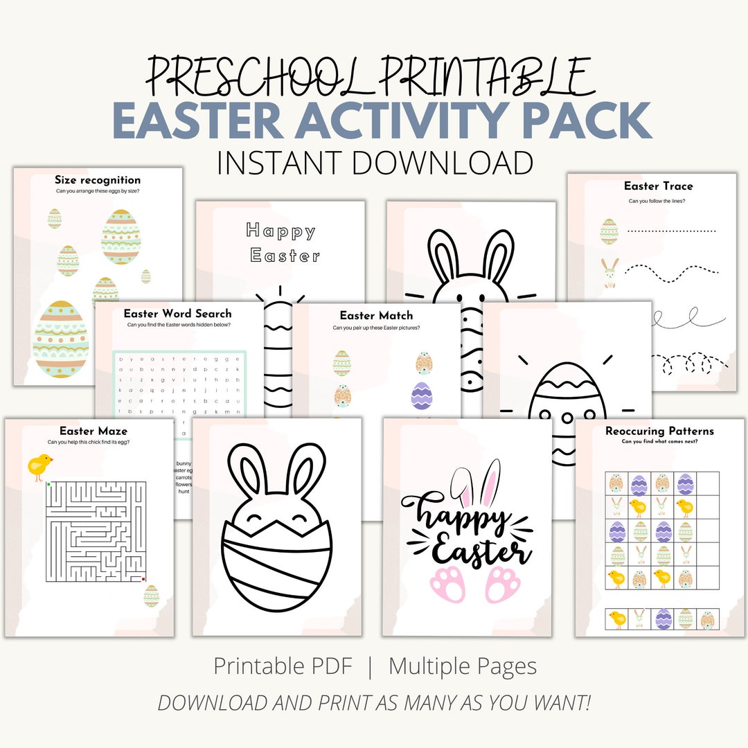 Easter Activity Pack - Etsy