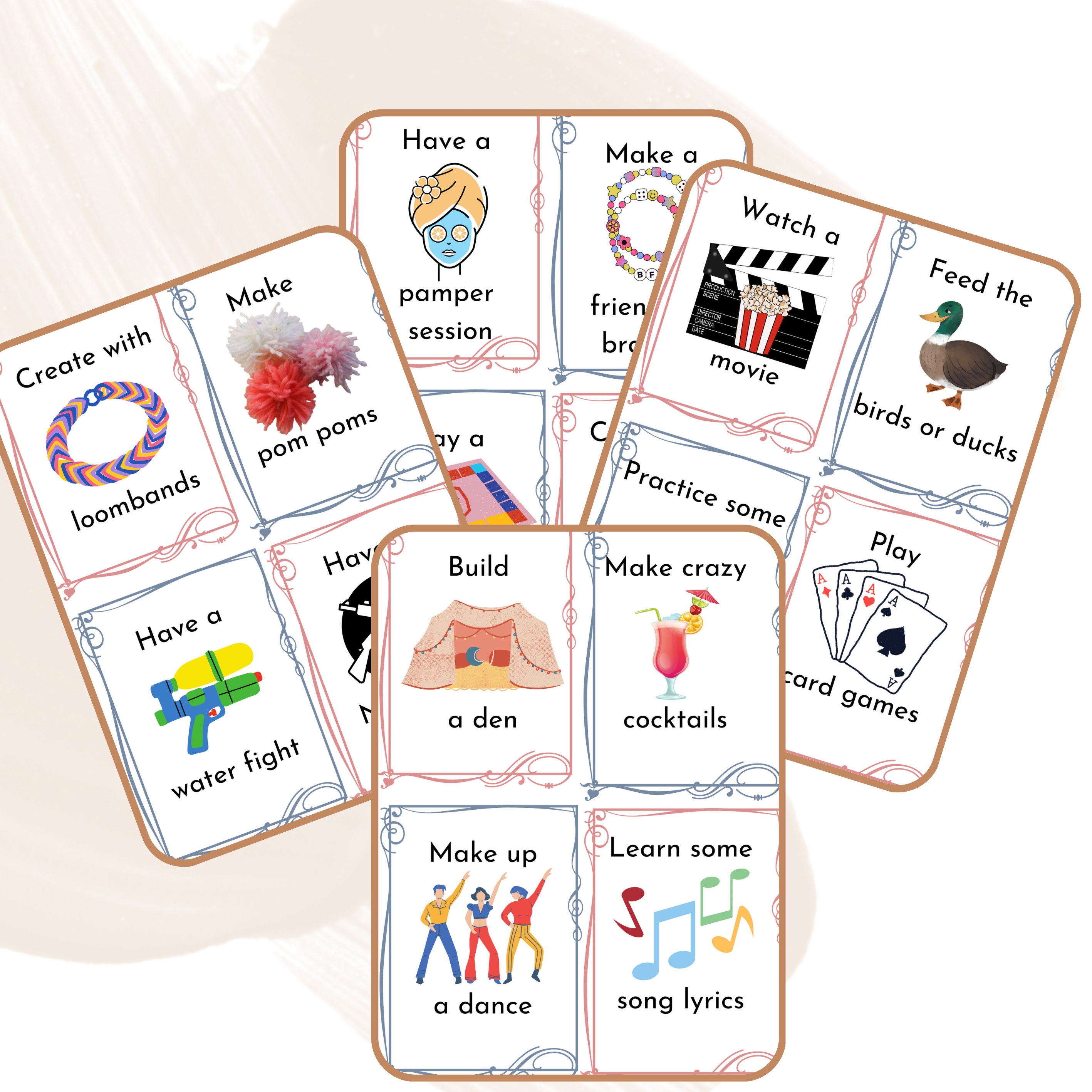 Children's Boredom Buster Flashcards - Etsy