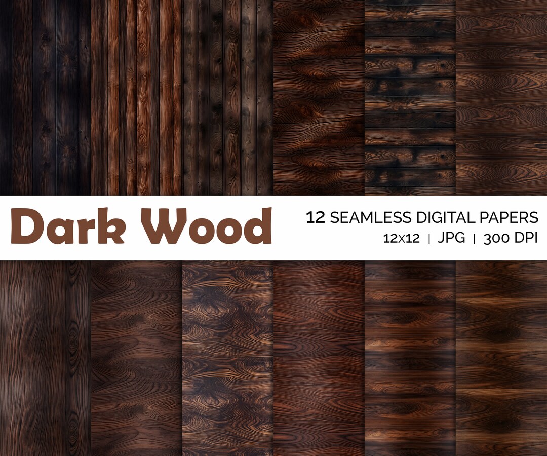 Wood Texture Seamless Patterns, Shabby Chic Distressed Wood Digital ...