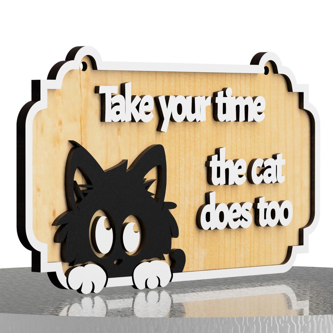 DIY Laser Cut Wooden Sign Plans (SVG, Pdf, Eps, DXF, Lbrn2) – “take ...