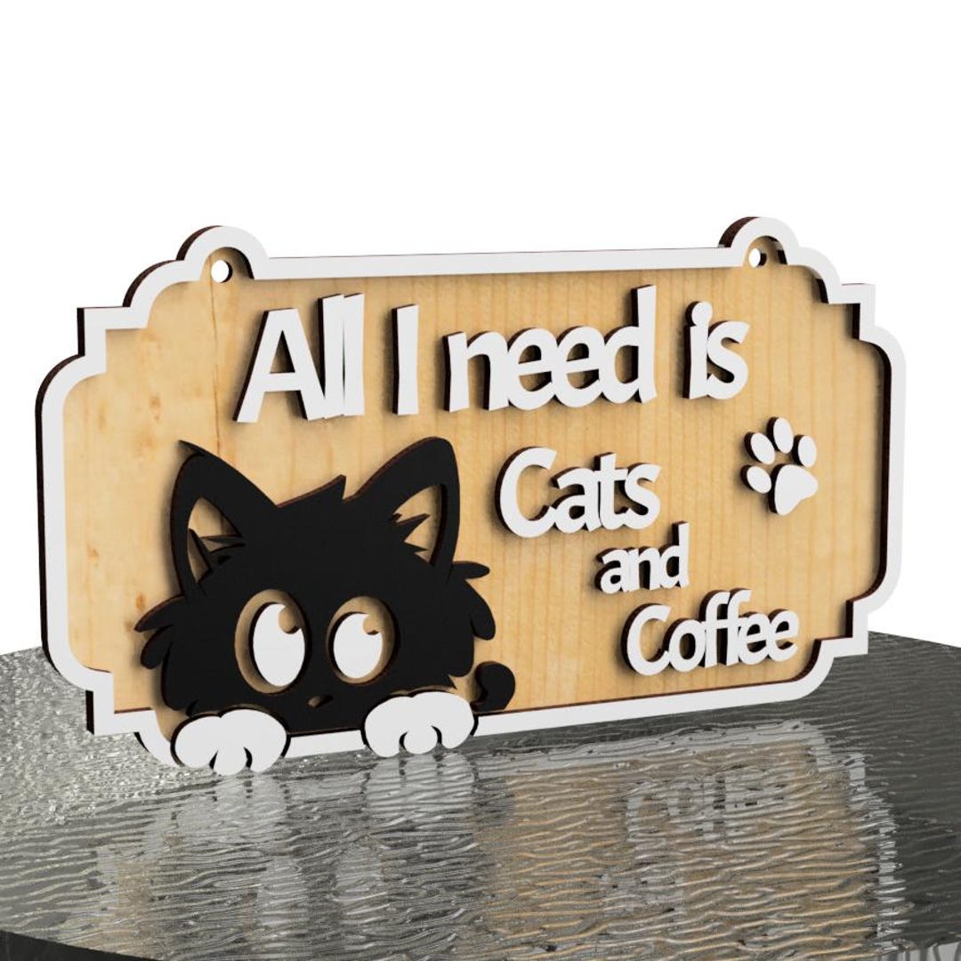 DIY Laser Cut Wooden Sign Plans (svg, Pdf, EPS, DXF, LBRN2) – “all I ...