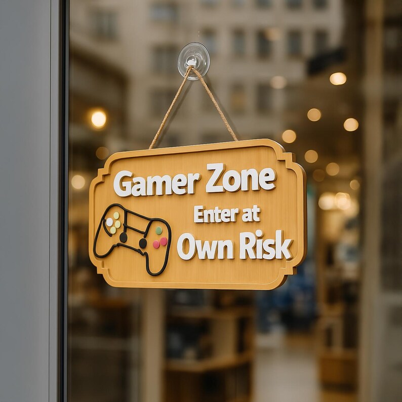 DIY Gamer Zone Sign Files – DIY Laser Cut Wall Decor for Game Rooms ...