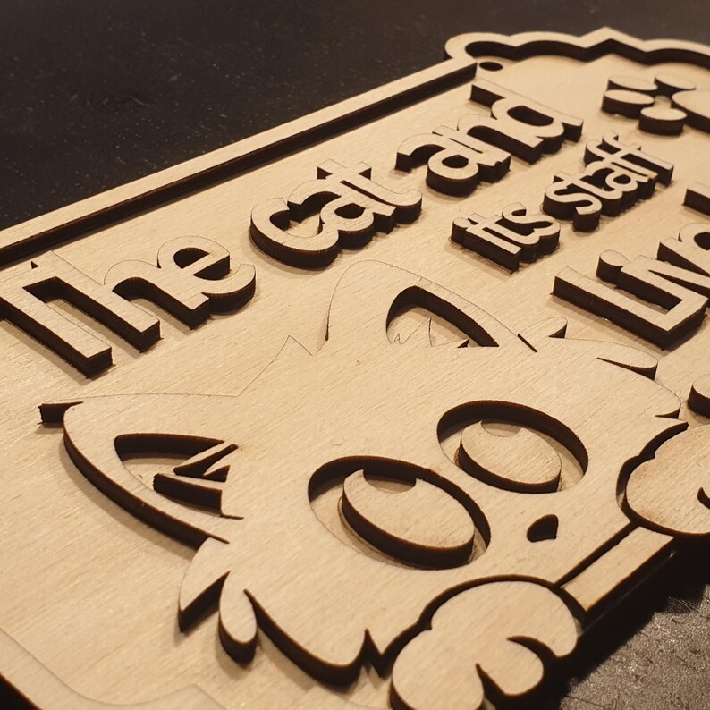 DIY Laser Cut Wooden Sign Plans (SVG, Pdf, Eps, DXF, Lbrn2) – “welcome ...