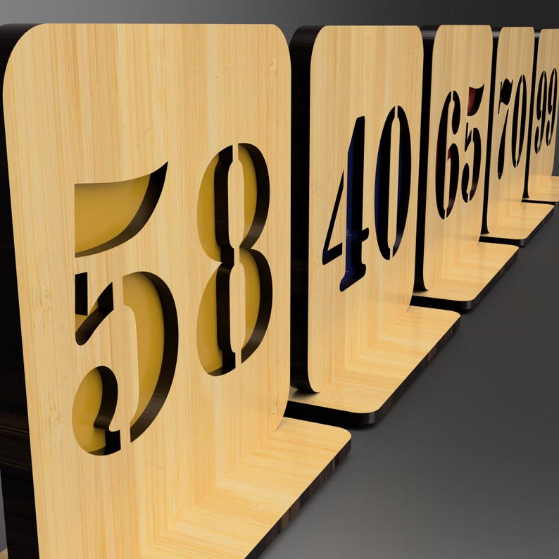 DIY Table Numbers SVG – Digital Download – Wooden Number Signs ...