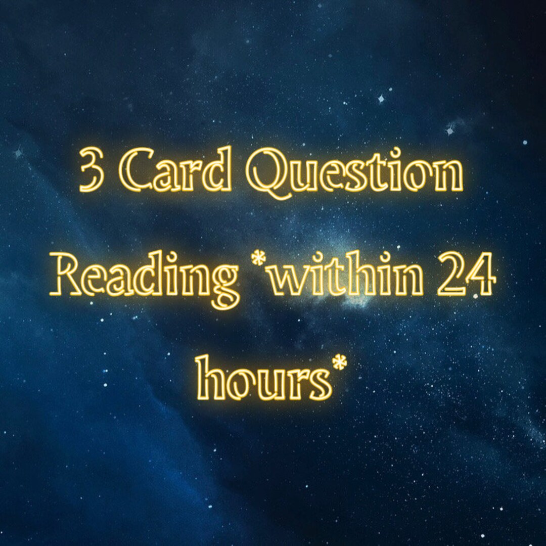 3 Card Question Reading within 24 Hours - Etsy