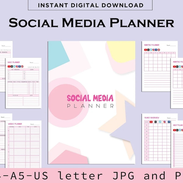 Printable Social Media Tracker - Etsy