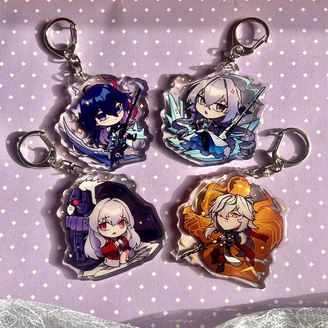 Honkai Star Rail Belobog/xianzhou Acrylic Charms Ft. Seele, Bronya ...