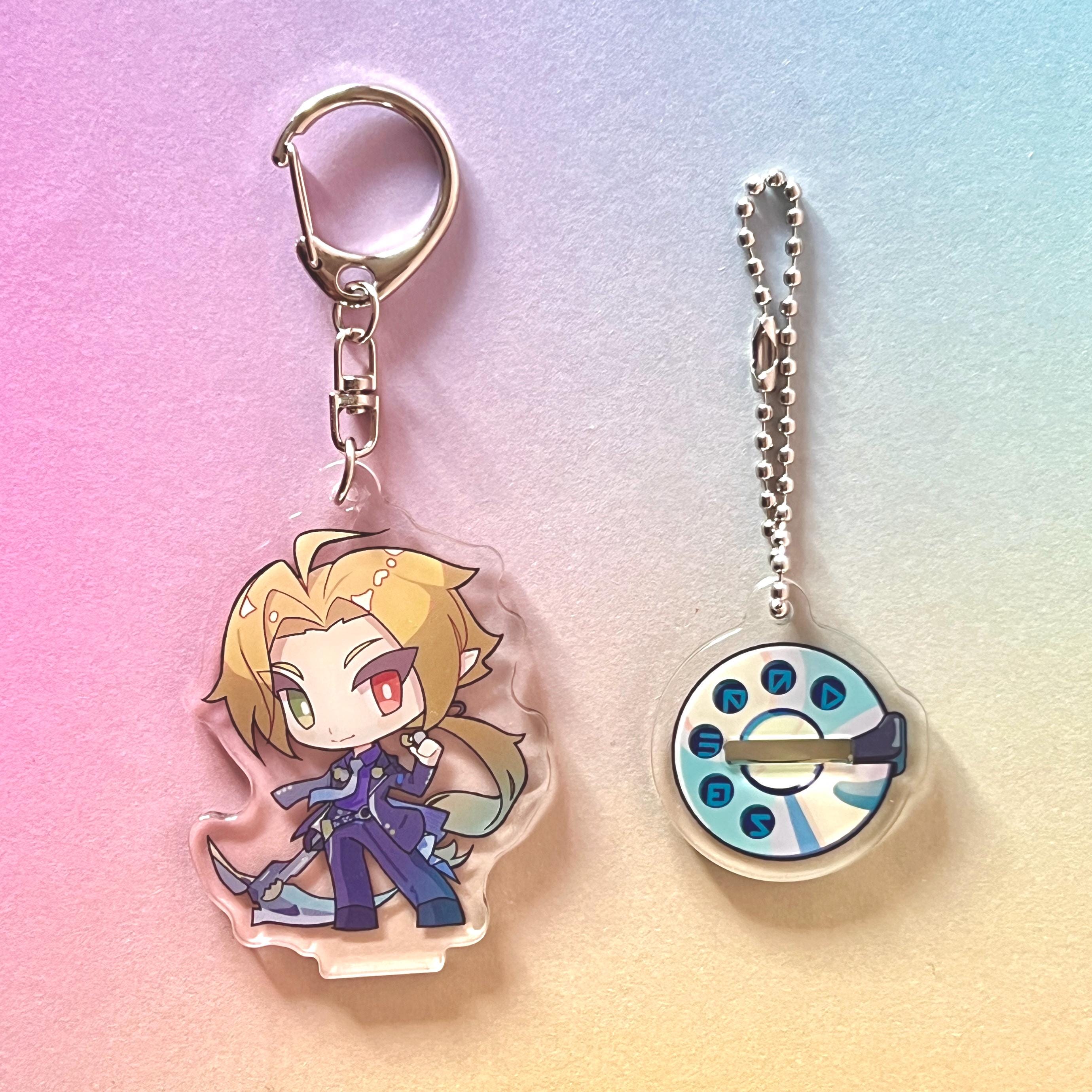 Zenless Zone Zero - Hugo, Vivian Acrylic Charms - Keychain & Standee ...