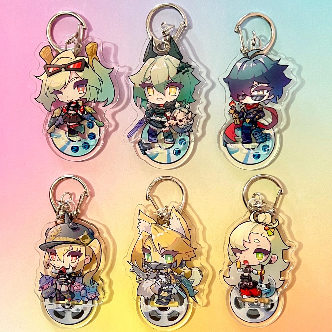 Zenless Zone Zero - Acrylic Charms - Burnice, Caesar, Lighter, Lucy ...