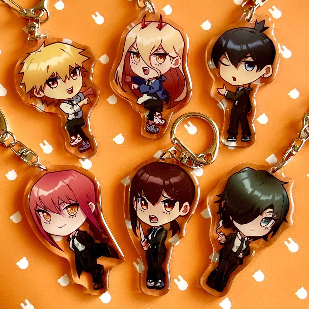 Anime Devil Hunter Chibi Acrylic Charms / Cute Character Keychains / 6 ...