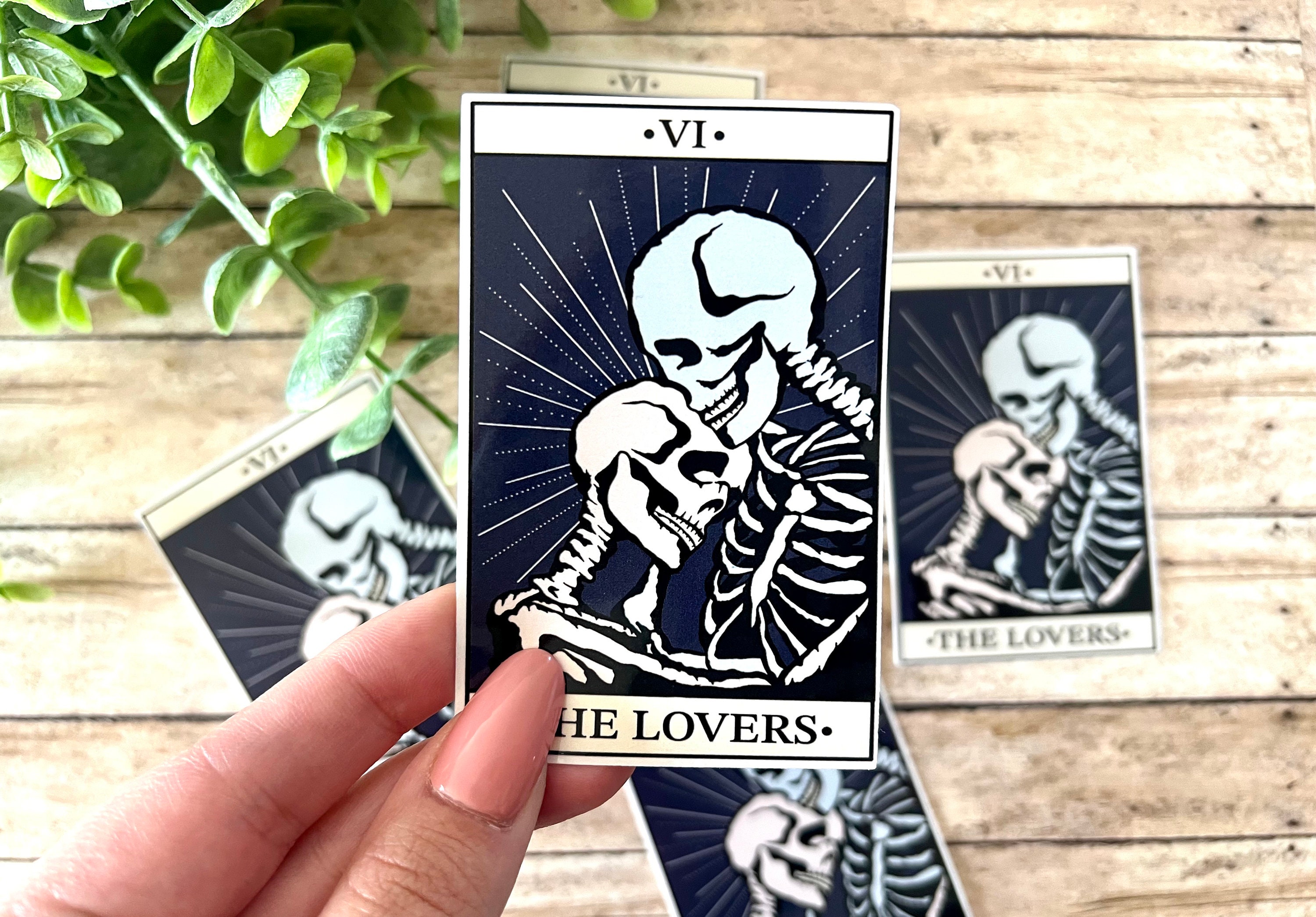 The Lovers Sticker / the Lovers Tarot/ Tarot Card Sticker/ Witchy ...