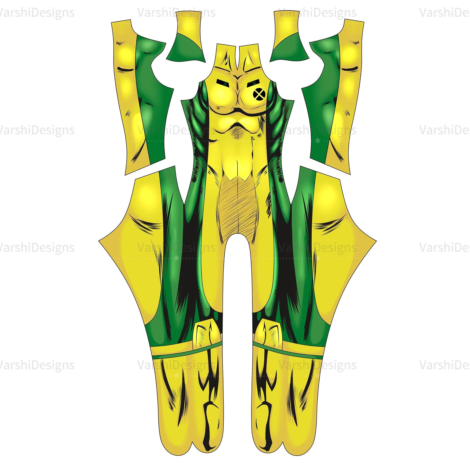 Party Custom Cosplay Costume,cosplay Rogue X-men,personalized Jumpsuit ...
