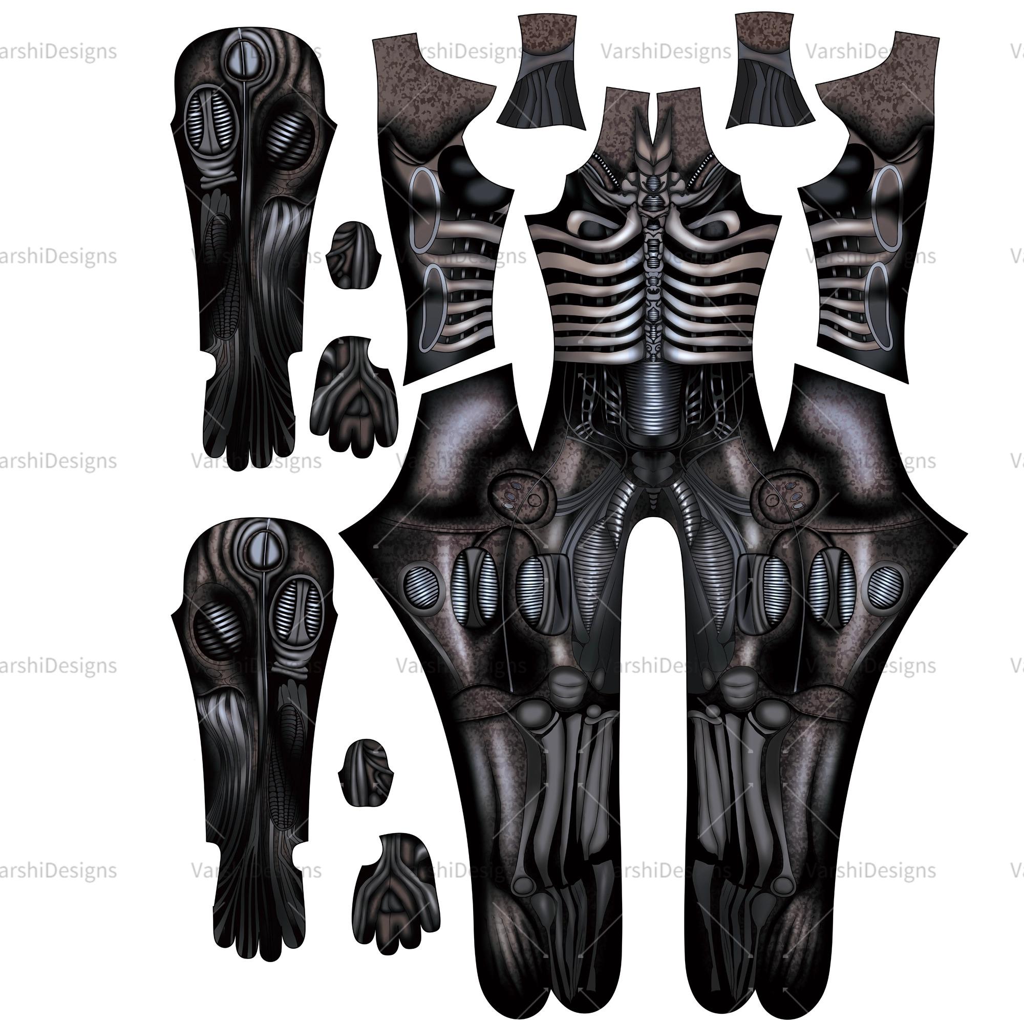 Handmade Predator Xenomorph Jumpsuit, Movie Cosplay Costume - Etsy