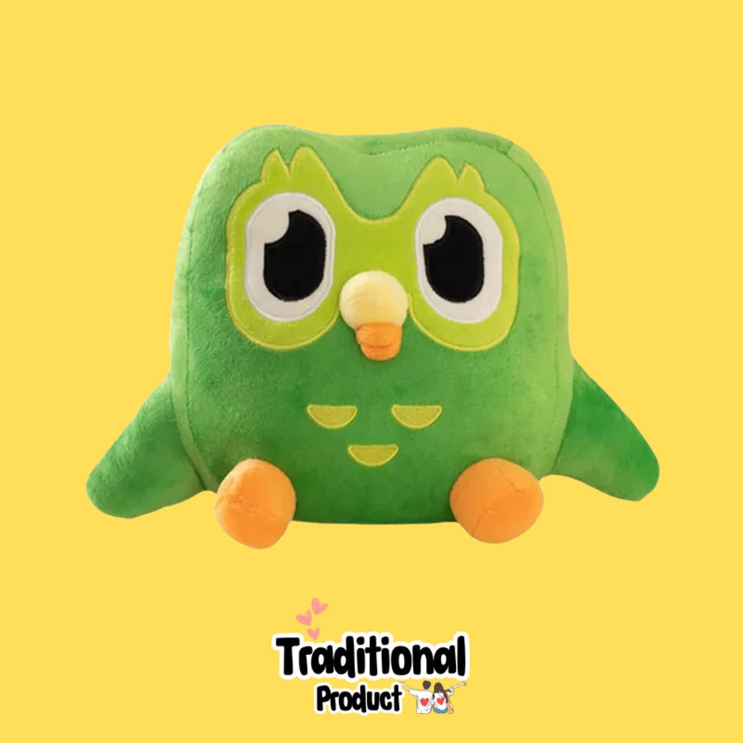 Owl Plushie, Study Buddy, Duo-lingo, Cuddly, Weighted Stuffed Animal ...