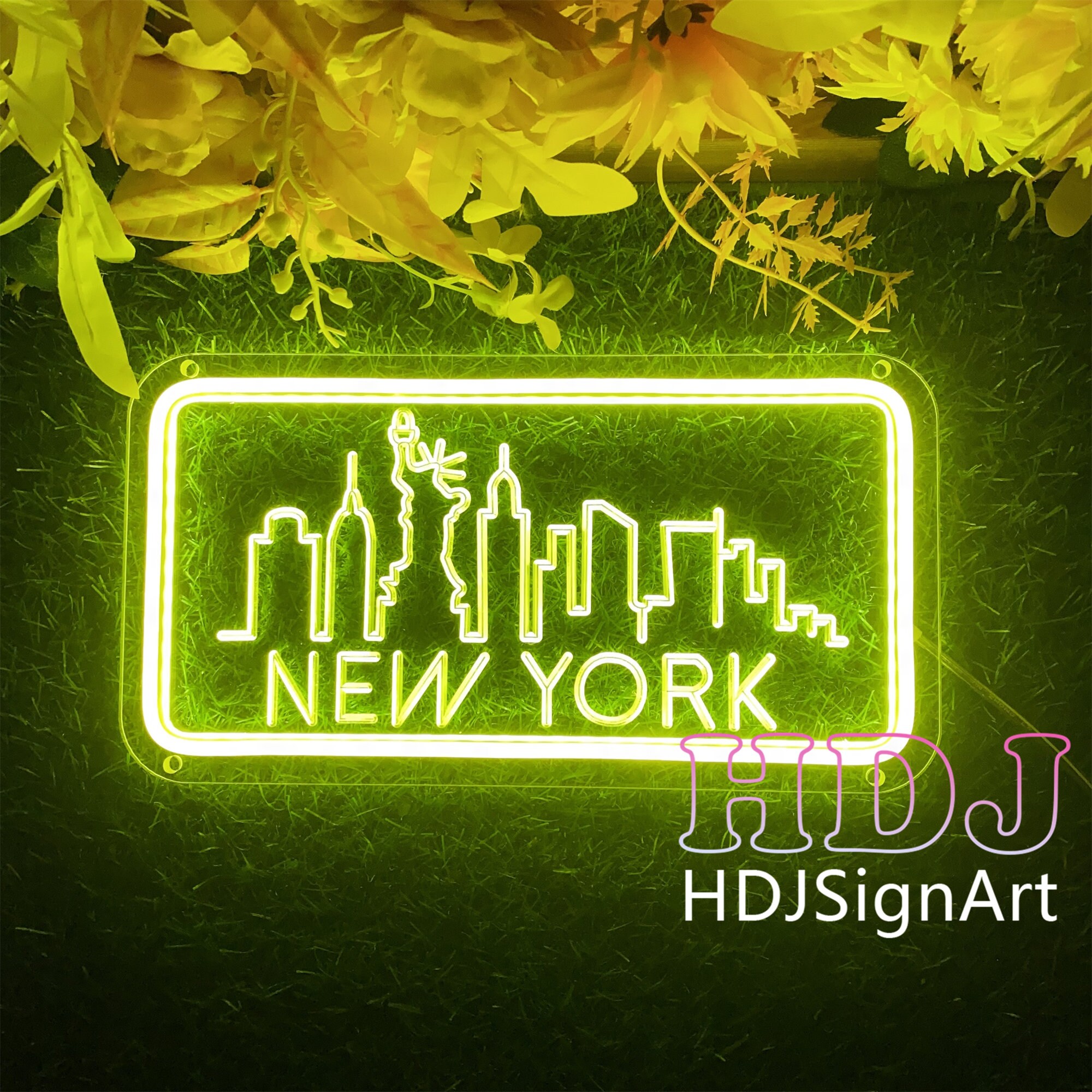 New York City Skyline Neon Sign,city Neon Decor for Home,engraved Neon ...