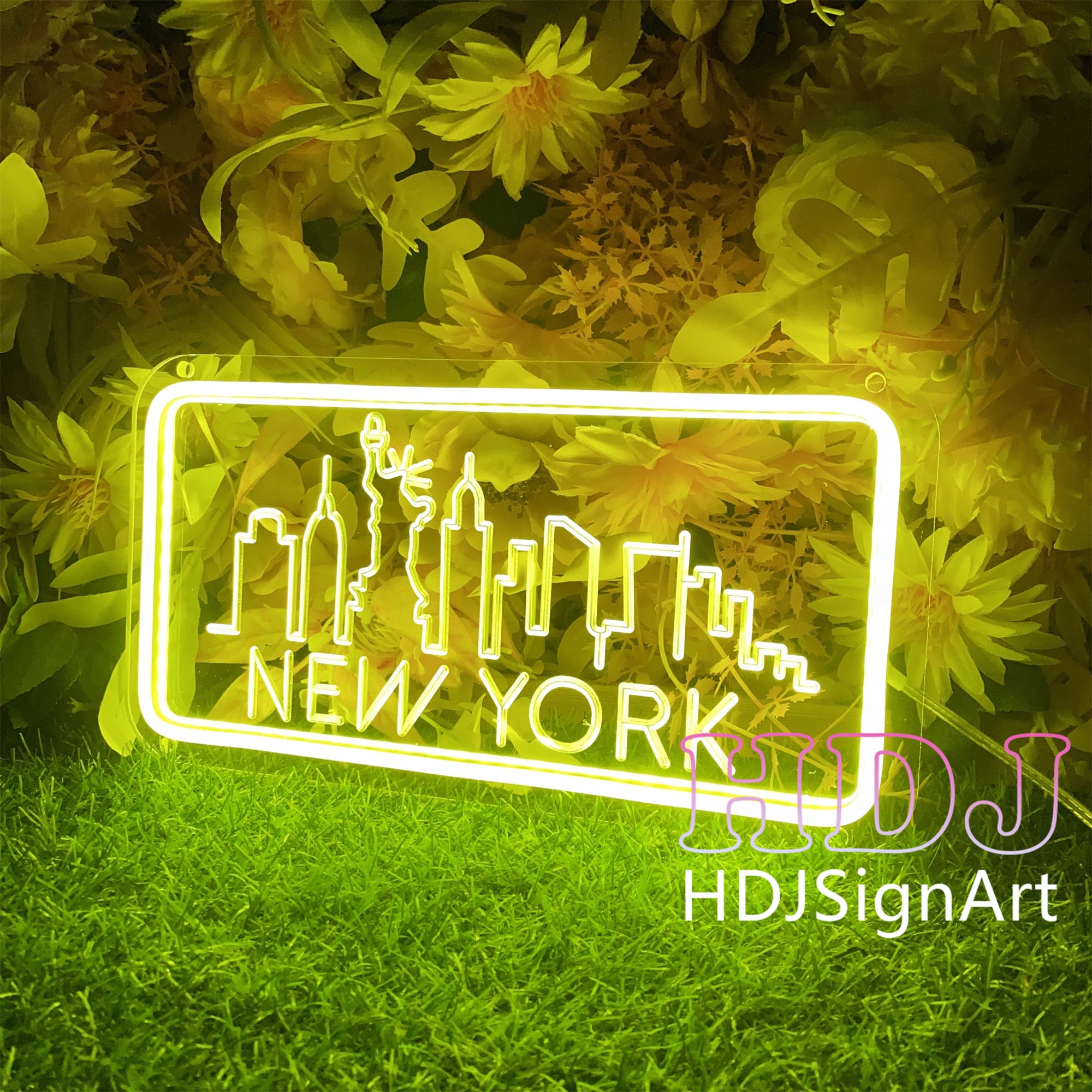 New York City Skyline Neon Sign,city Neon Decor for Home,engraved Neon ...