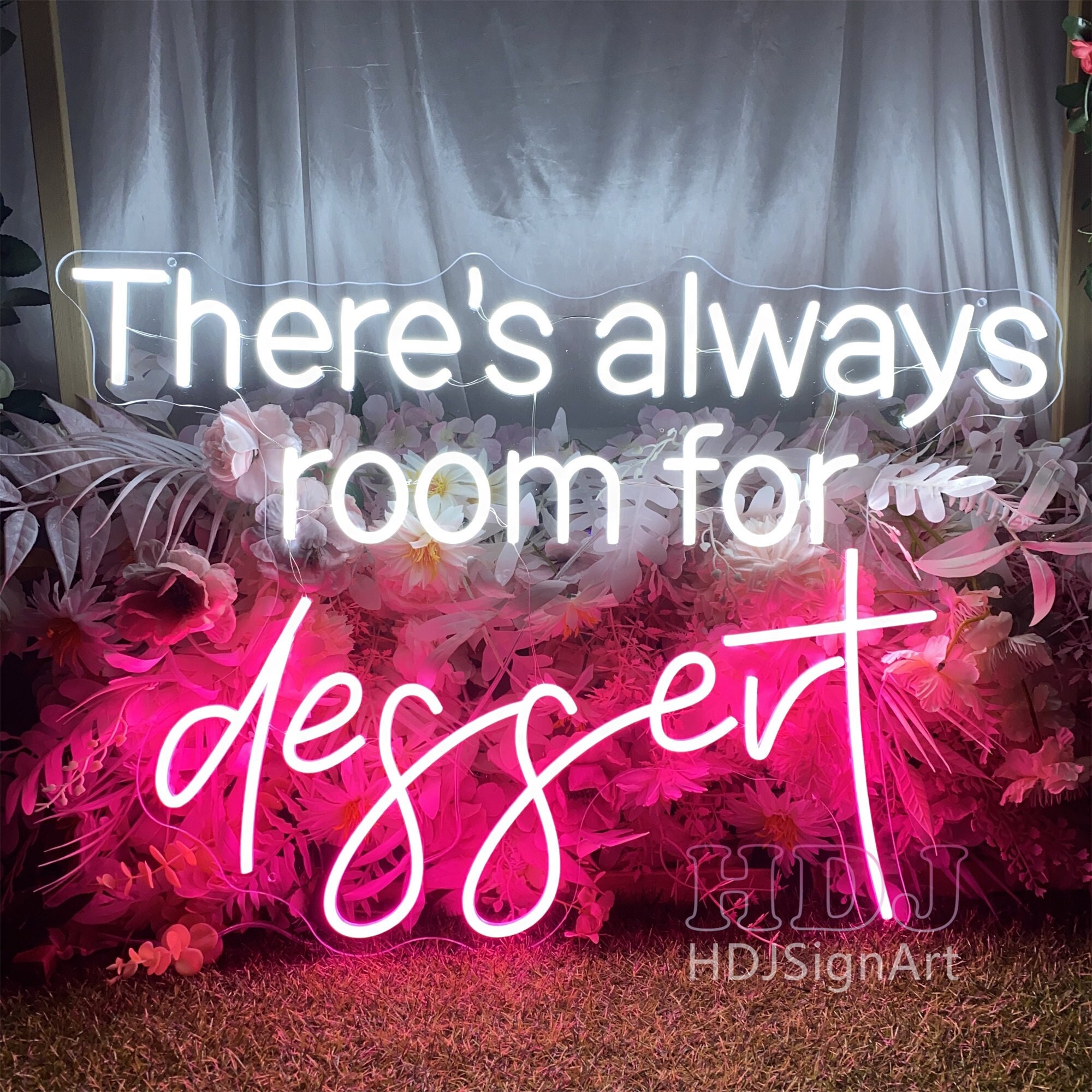 There's Always Room for Dessert Neon Sign Custom Dessert Store Neon ...