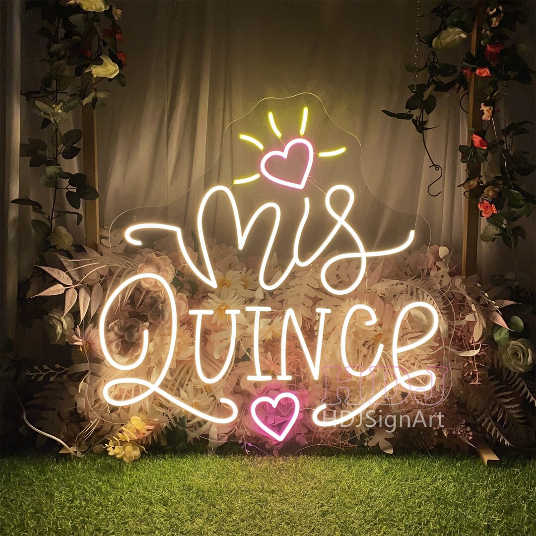 Mis Quince Neon Light,15th Birthday Party Neon Sign,custom Birthday ...