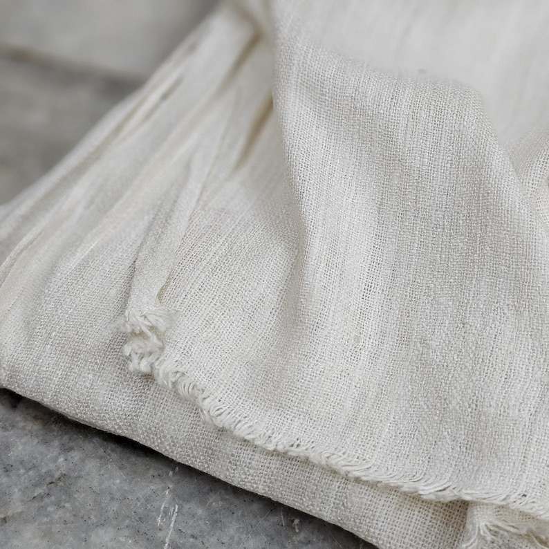 Handloom Bamboo Eri Silk Fabric: Undyed Vegan Cloth - Etsy