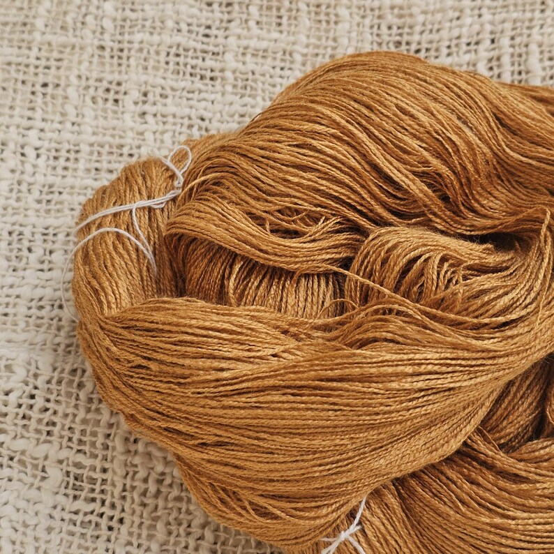 Red Eri Silk Vegan Yarn, Handspun Lace Weight (1000 Yards) - Etsy