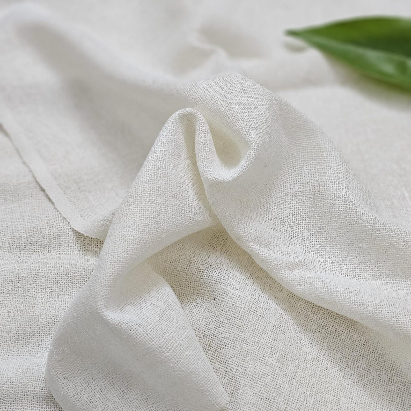 Handloom Noil Silk Gauze Fabric, Undyed and Sustainable, Sheer ...