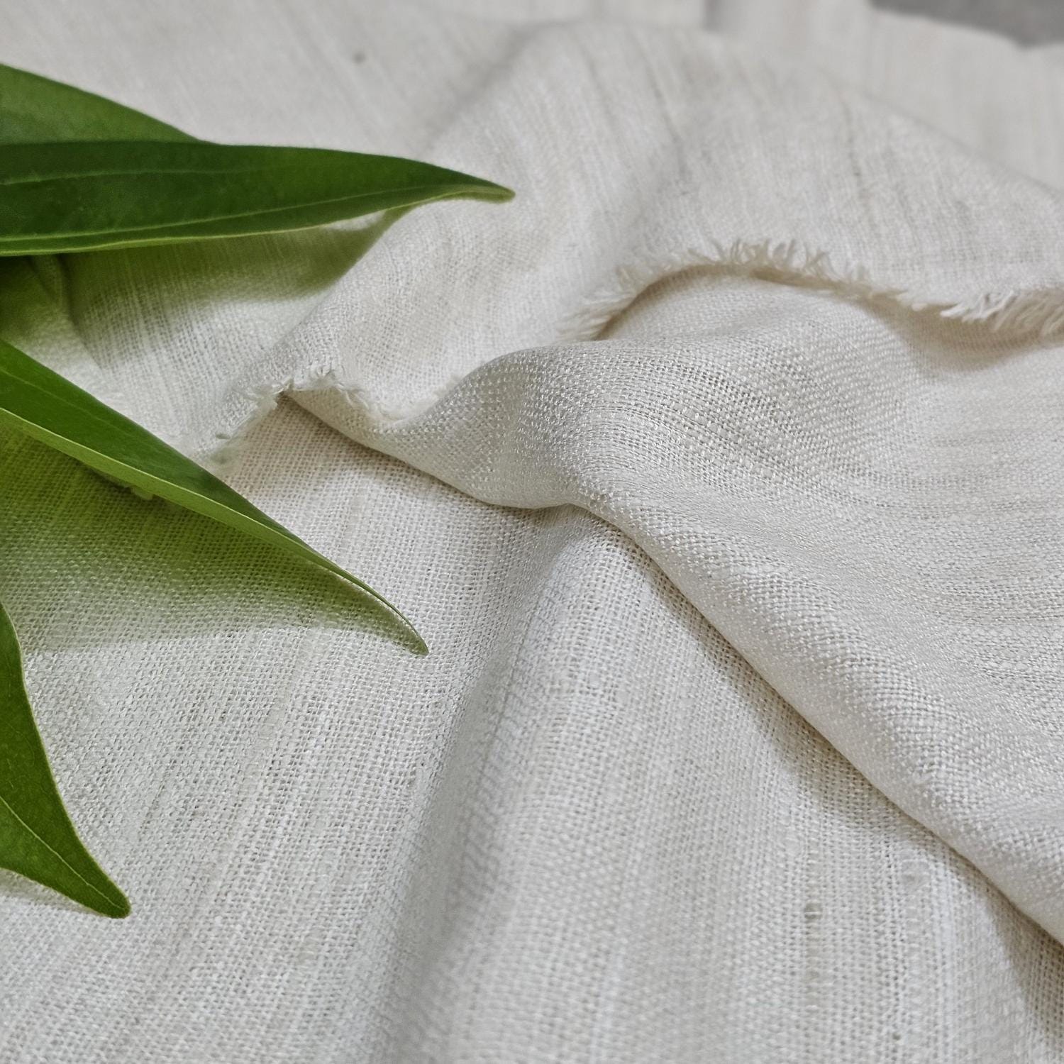 Handloom Bamboo Eri Silk Fabric: Undyed Vegan Cloth - Etsy