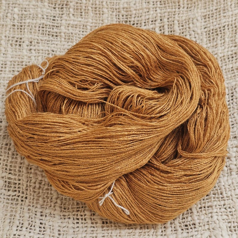 Red Eri Silk Vegan Yarn, Handspun Lace Weight (1000 Yards) - Etsy