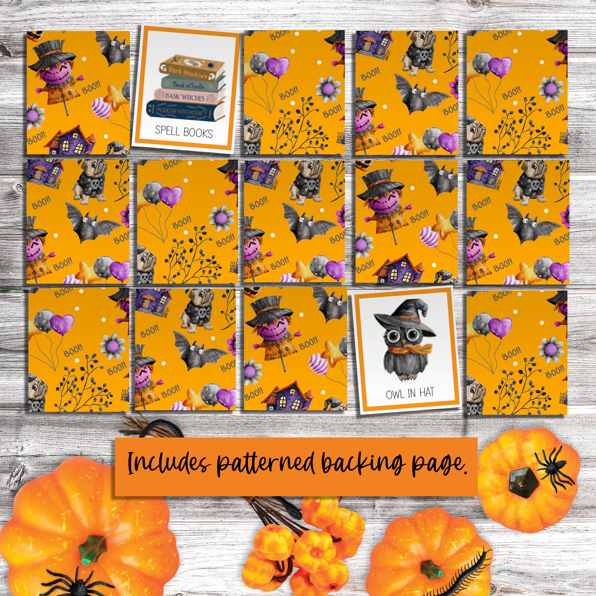 Halloween Memory Game for Kids. Printable Children's Party Game. Fall ...