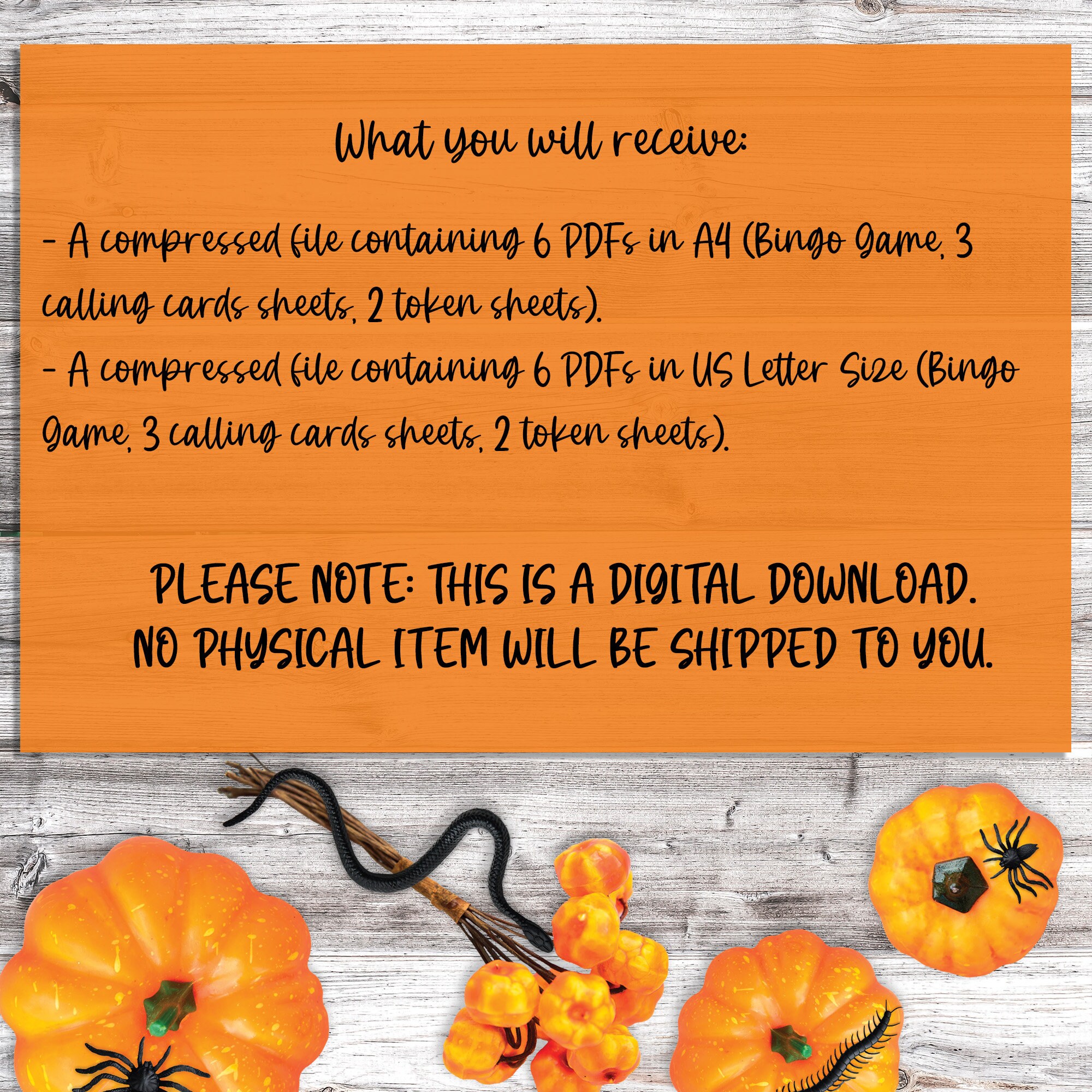 Halloween Bingo Game for Kids. Printable Children's Party Games, Fall ...