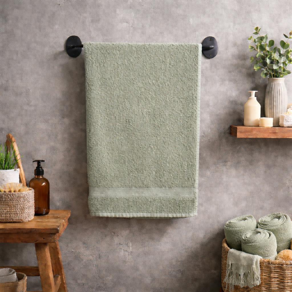 Blacksmith Handcrafted Towel Holder for Bathrooms - Black Wrought Iron ...