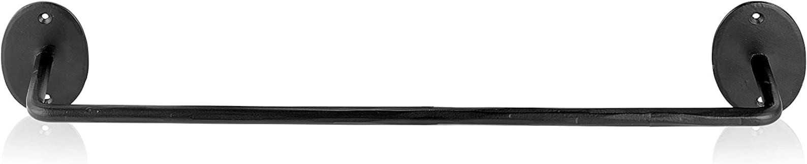 Blacksmith Handcrafted Towel Holder for Bathrooms - Black Wrought Iron ...